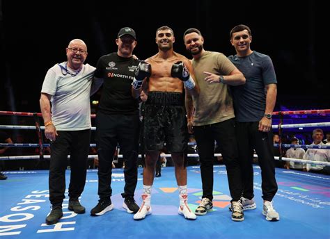 Looks Sharp Prince Naseem Hameds Son Cruises To Win On Unique Anthony Joshua Vs Daniel