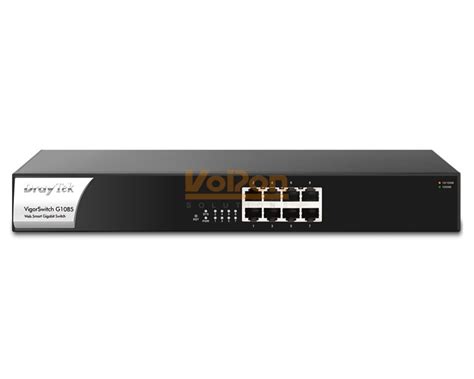 draytek vigorswitch g1085 8 port web smart gigabit switch