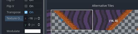 TileSet Alternative Transposed Tile Incorrectly Offsets Collision Shape And Representative Tile