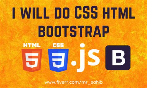 Do Custom Html Css Bootstrap By Mr Sahib Fiverr