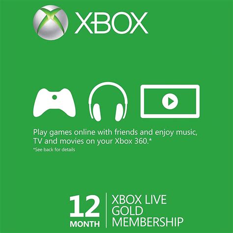 Xbox Live Gold 12 Month Nicemodz