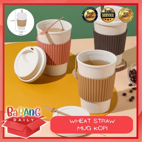 Jual Wheat Straw Mug Kopi Mug Praktis Mug Minuman Dingin Mug