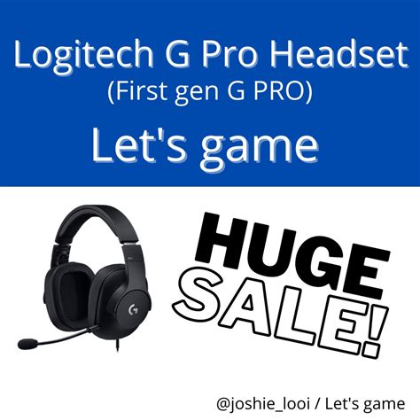 Logitech G Pro Wired Headset First Gen Shopee Malaysia