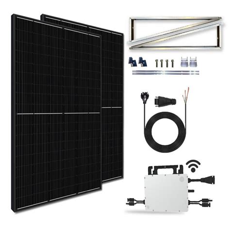 Eppsolar Solaranlage 800w Balkonkraftwerk Pv Montage Aufständerung Ost