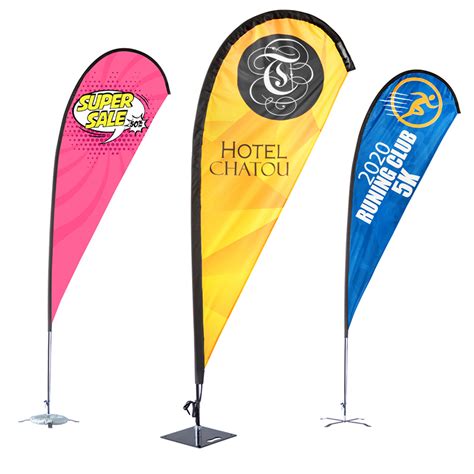 Custom 12 X 4 Large Teardrop Flags Custom Flags 24hourwristbandscom