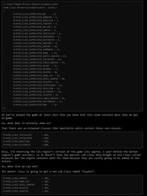 Unreleased Classes And Released Classes Cant Paste Link But This Was From 2020 Rlostarkgame