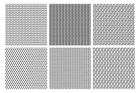 モノクロの黒と白のパターンのテクスチャの背景のセットイラストにテクスチャを追加する印象的なパターン抽象的なインクの落書き円正方形ダッシュ