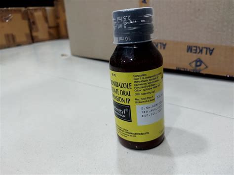 Metrogyl Metronidazole Benzoate Oral Suspension Packaging Size 60 Ml