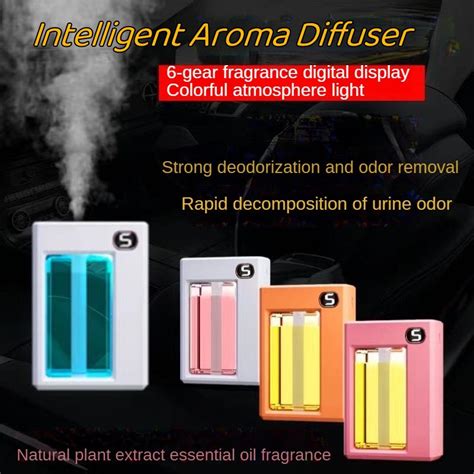 Digital Display Aromatherapy Diffuser Rechargeable Air Freshener Air