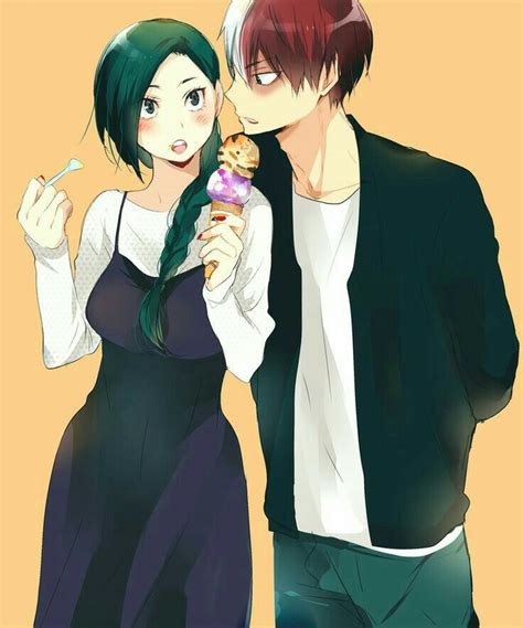 Todomomo Yaoyorozu Momo Todoroki Shouto Boku No Hero Académia My