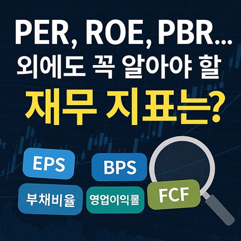 Per Roe Pbr 외에도 꼭 알아야 할 재무 지표는