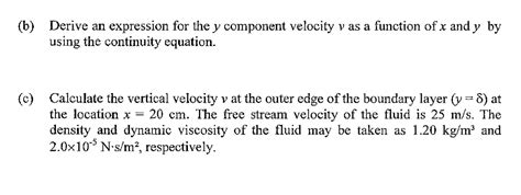 solved for a two dimensional laminar boundary layer over a