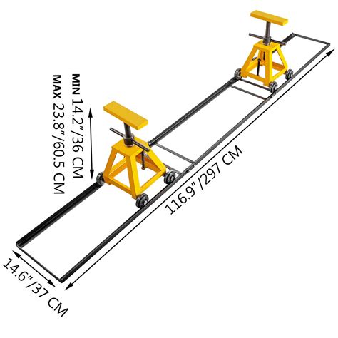 Tractor Splitting Rail 10 000lbs Splitting Stand For Tractor 118 Inch