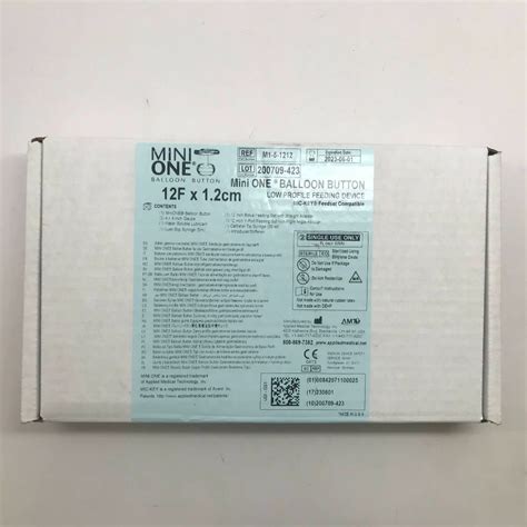 Amt M1 5 1212 Mini One Balloon Button Low Profile Feeding Device 12f X