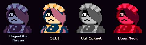Roguelike Raven 2D Retro PixelArt Tileset And Sprites Portraits By