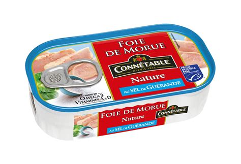Foie De Morue Nature Au Sel De Guérande Connetable 121g Maximo