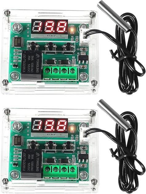 Amazon Com 2PCS W1209 Temperature Controller Module LED Display Digital Thermostat Module With