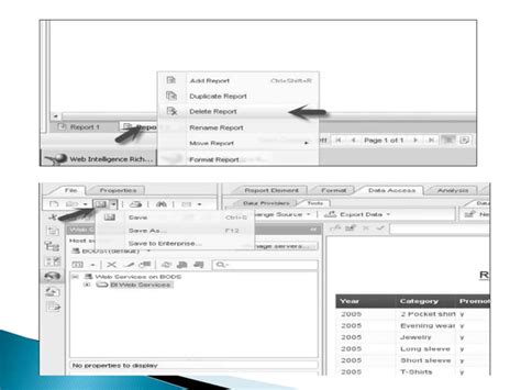 SAP BO Web Intelligence Basics PPTX Databases Computer Software And Applications
