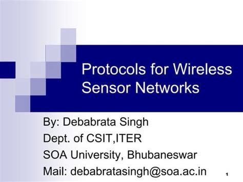 Routing Protocols In Wsn Pptx Internet Of Things Internet