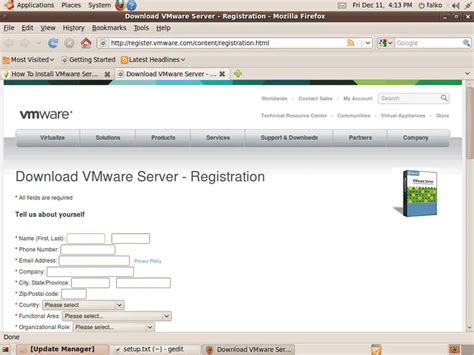 How To Install Vmware Server 10x On An Ubuntu 910 Desktop