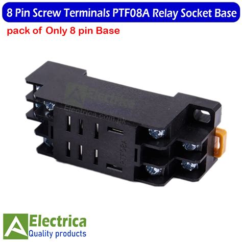 1 Pcs Of 8 Pin Screw Terminals Ptf08a Relay Socket Base For 12v 220v
