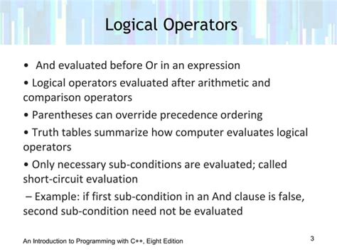 Lesson 5 2 Logical Operators PPT