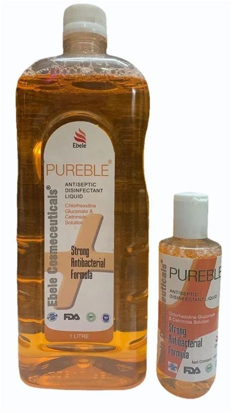 Pureble Antiseptic Chlorohexidine Cetrimide Liquid Solution At Rs 94