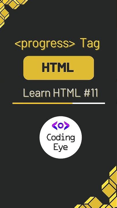 Progress Tag In Html Learn Html 11 Html Tutorials Html Html 5
