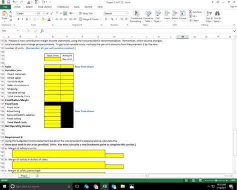 Solved Project 2 Su17 2 Excel File Home Insert Page