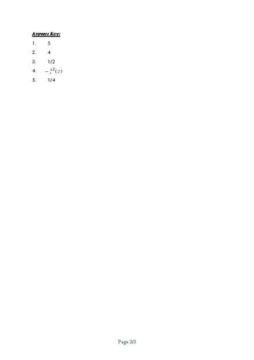 Calculus I Differentiation Quiz 5 Questions By Rabia Cakmak Tpt