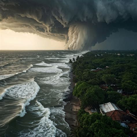 Cyclone Unleashing Fury On The Bangladesh Coastline By Kabita Biswas