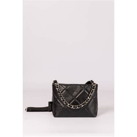 Mona ženska Crna Kožna Tašnica