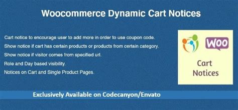 Woocommerce Dynamic Cart Notices 110 Gplplus