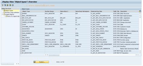 AXTOBJ SAP Tcode Extensibility Generation Registry