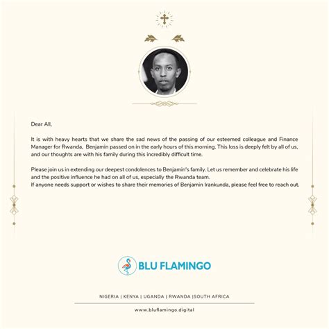 Blu Flamingo Digital Africa On Linkedin Benjamin Inmemory