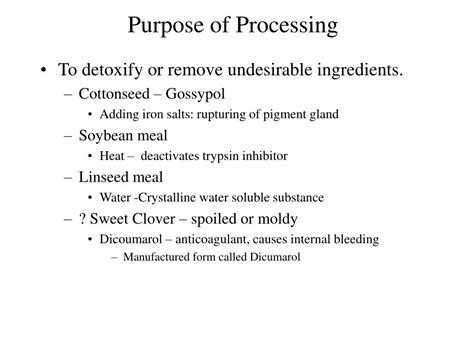 Ppt Feed Processing Powerpoint Presentation Free Download Id 1704076