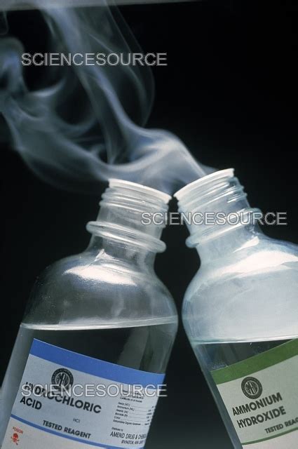 Photograph Hcl And Nh3 Science Source Images