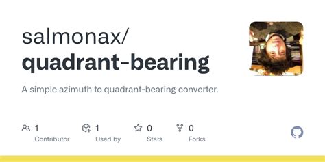 GitHub Salmonax Quadrant Bearing A Simple Azimuth To Quadrant Bearing Converter