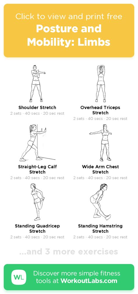 Printable Posture Exercises
