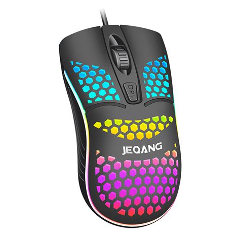 Jeqang Jm G102 Wired Gaming Mouse Honeycomb Hollow Design 70g