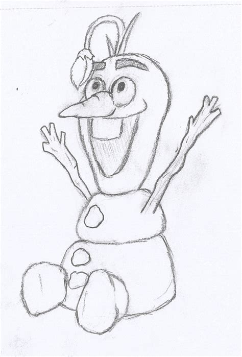 Frozen Olaf Sketch By 2scorpio10 On Deviantart