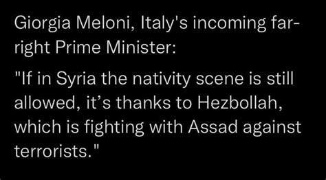 Meloni Is Safe From The Assad Curse Rtankiesandtankinis