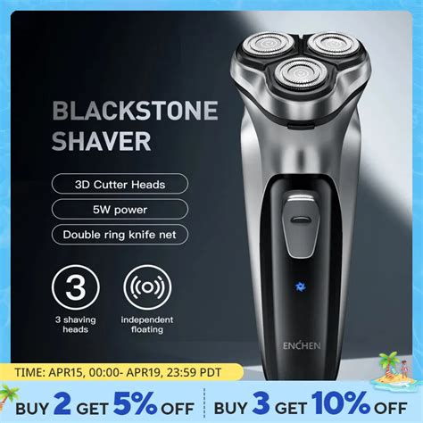 Barbeador Rotativo El Trico Enchen Blackstone Para Homens L Mina