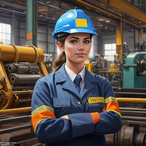 Premium Photo Portrait Of Person Working In The Construction Industry