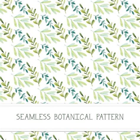 Free Vector Botanical Pattern Design