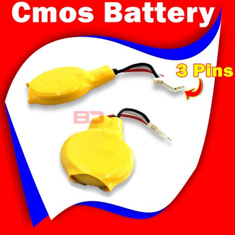 3 Pins Cmos Battery 3v Coin Cell Battery For Laptop Notebook