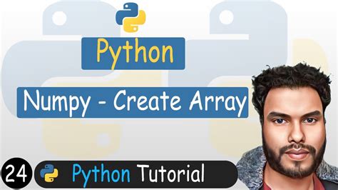 24 Creating Arrays In Numpy Array Linspace Logspace Arange Zeros Ones Python Tutorial