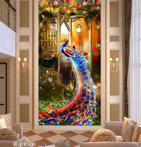 3d Peacock 56 Wall Murals Aj Wallpaper