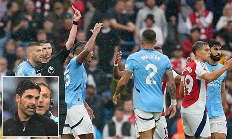 Mikel Arteta Fumes Over Leandro Trossards Red Card Against Man City