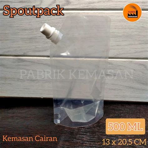 Jual SPOUTPACK 500ML STANDING POUCH SPOUT BENING KEMASAN CAIR MINUMAN